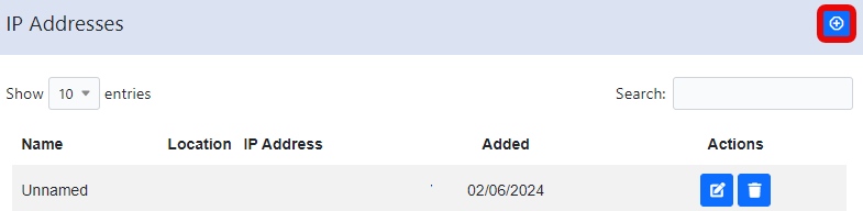 Whitelist an IP Address